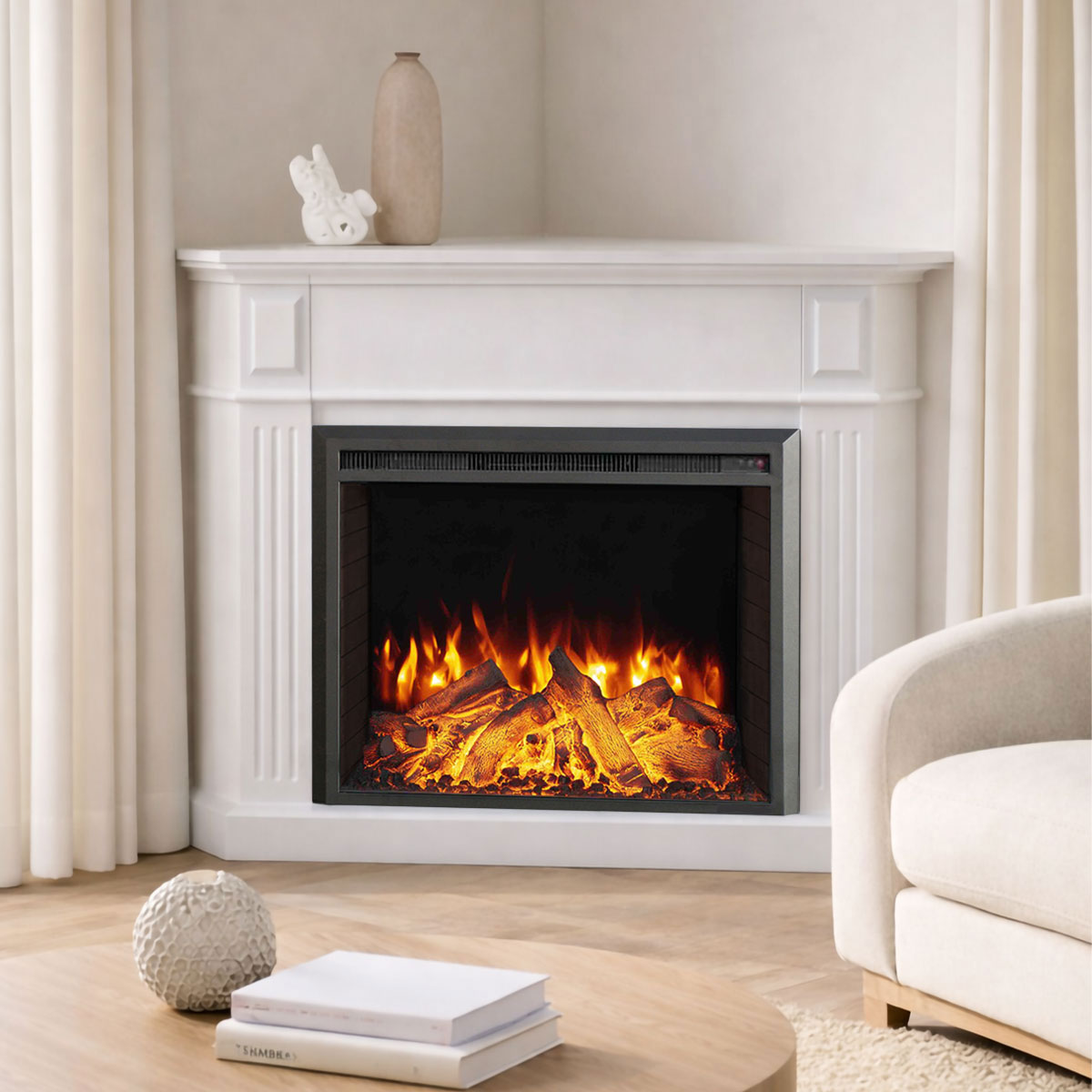 21 Of The Hottest White Corner Electric Fireplace Home Family Style