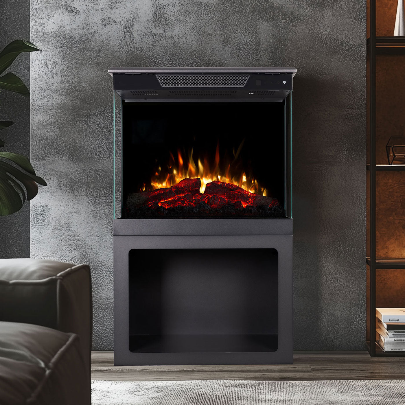 Conrad 1500W 24" 3-Sided Freestanding Electric Stove with Base – Moda ...