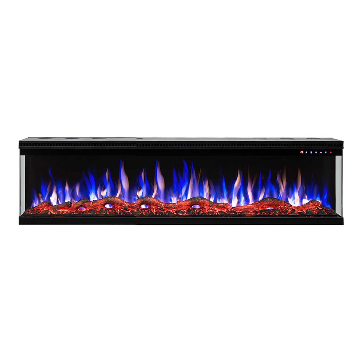 Fenton 1600W 3 Sided 65 Inch Recessed / Wall Mounted Electric Fireplace ...