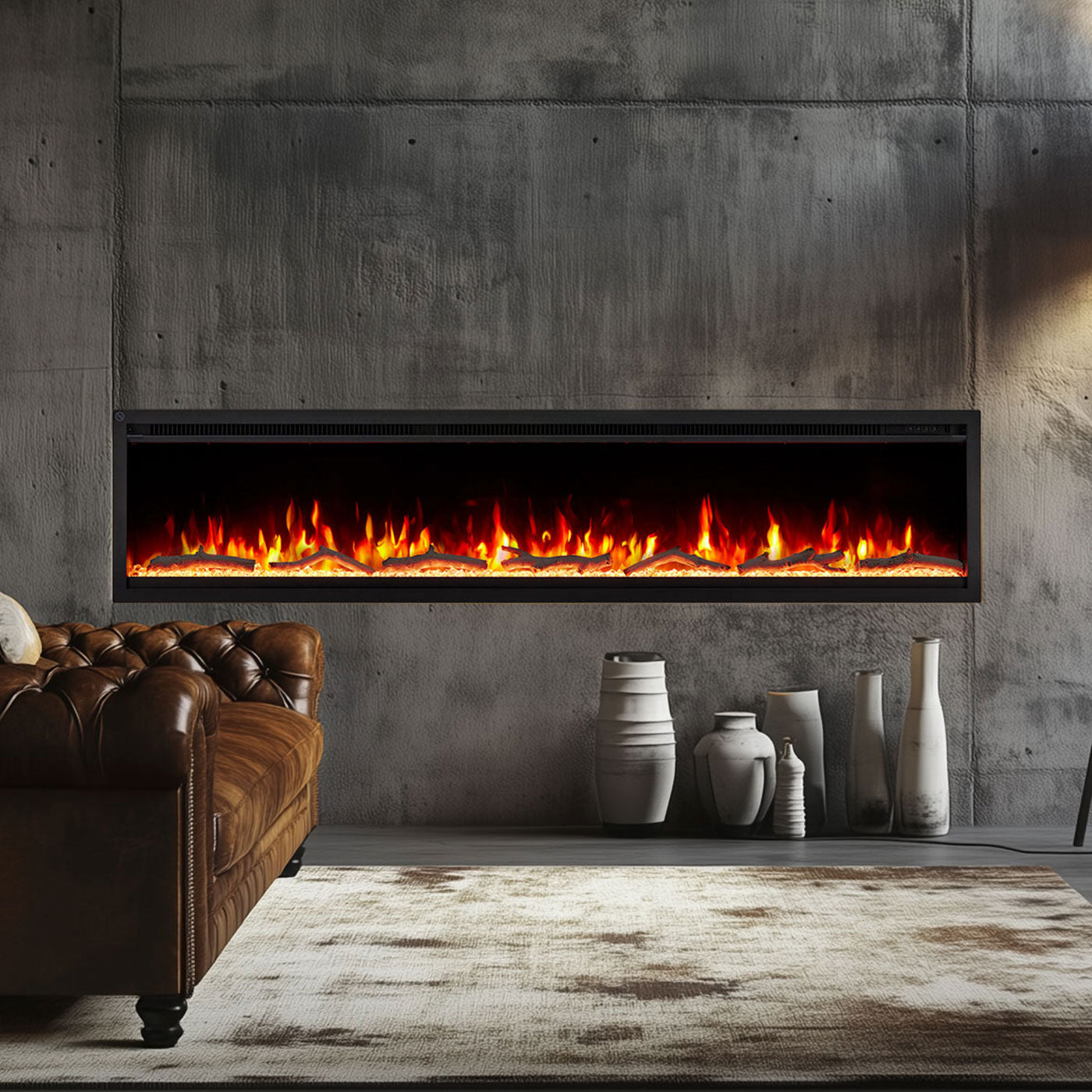 Nocturne 60 inch 1500W Electric Fireplace – Moda Living