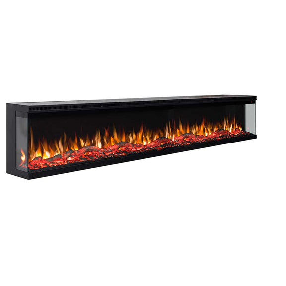 Fenton 1600W 3 Sided 100 Inch Recessed / Wall Mounted Electric ...