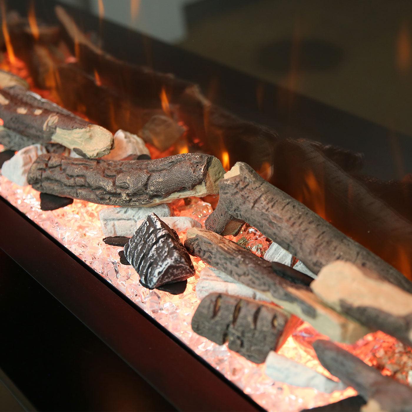 Langham 1600W 1/2/3-Sided 78 Inch Extra Deep Electric Fireplace - Moda ...
